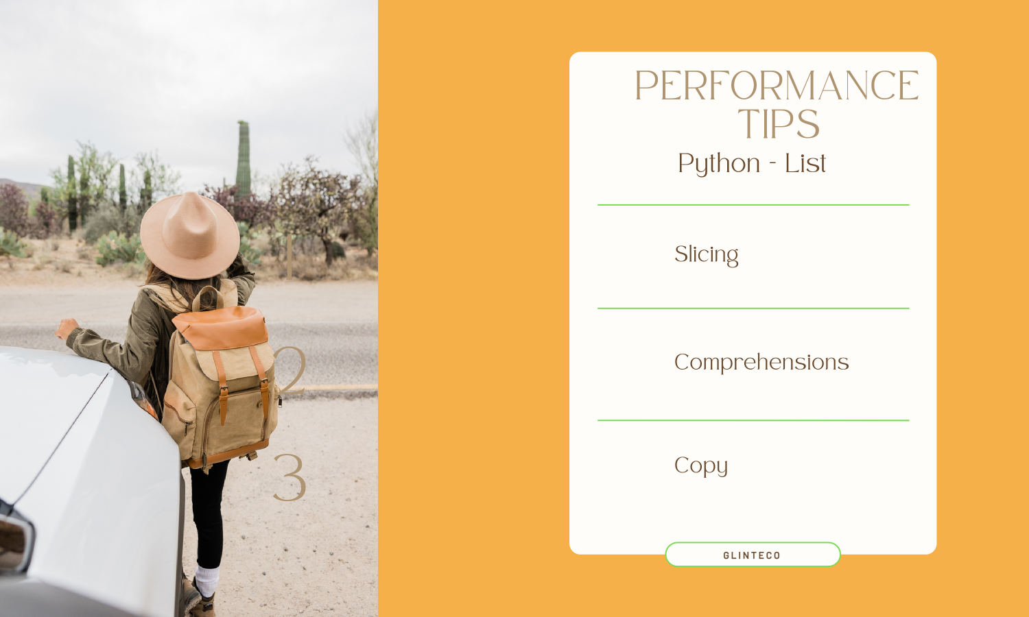 Glinteco | Blog | How to use python list efficiently