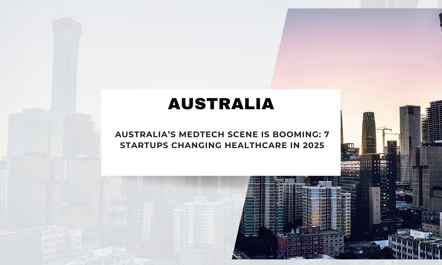 Glinteco | Blog | Australia’s MedTech Scene is Booming: 7 Startups ...